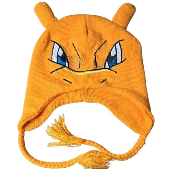 Pokemon | Accessories | Pokmon Character Charizard Knit Hat | Poshmark